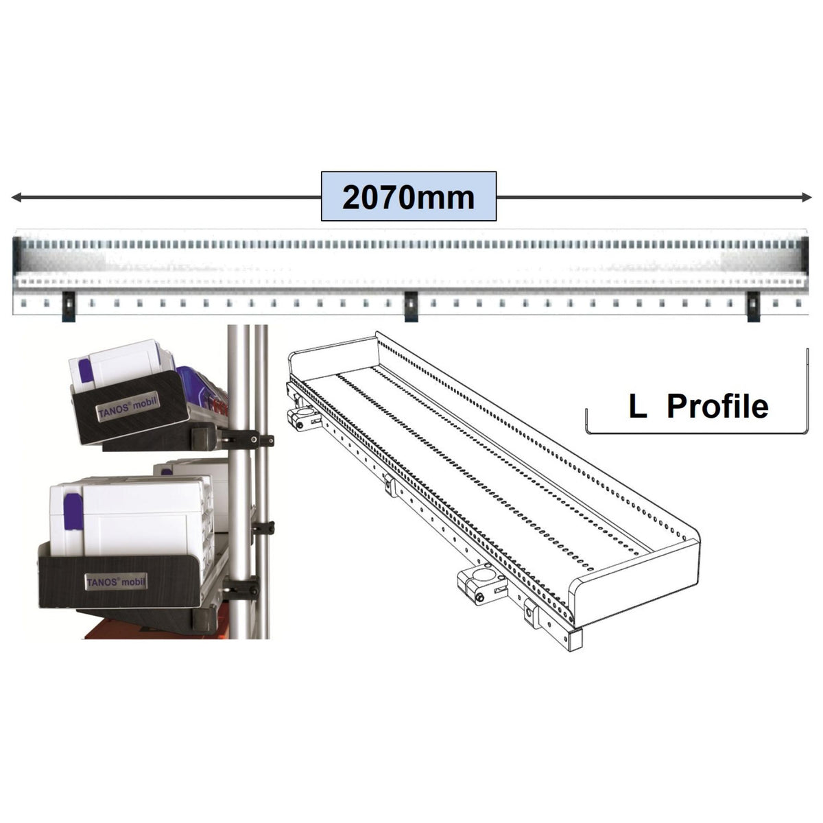 L Profile Maxi Shelf 2500 mm in Length – VanTainer